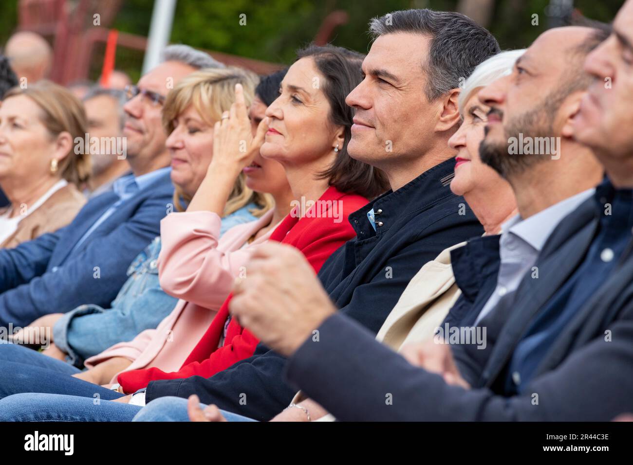 Pedro Sanchez Perez-Castejon. Massiver Akt der PSOE. Präsident Spaniens ...
