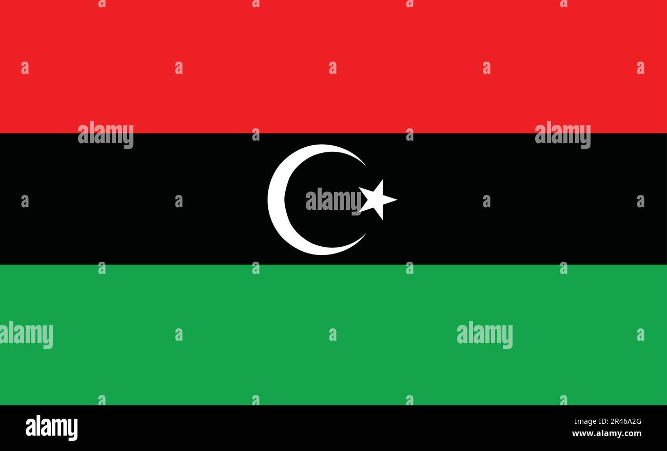 Libya flag Stock-Vektorgrafiken kaufen - Alamy