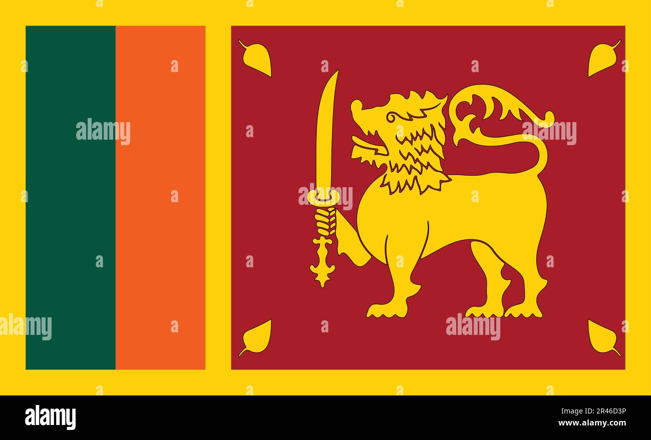 Sri lanka flag Stock-Vektorgrafiken kaufen - Alamy