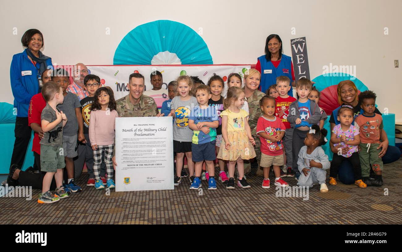 USA Air Force Oberst Billy Pope, 81. Training Wing Commander, und Chief ...