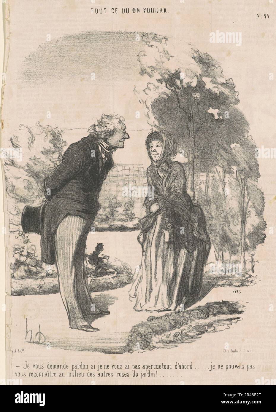 Je vous demande Pardon si je ne vous ai pas apercue ..., 19 ...