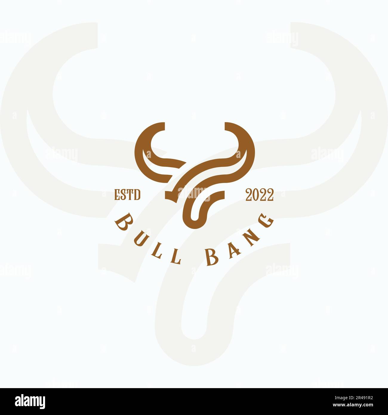 Bull logo Stock-Vektorgrafiken kaufen - Alamy