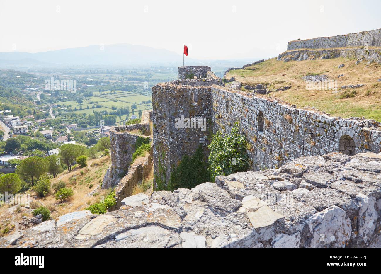 Schloss Rozafa, eine historische mittelalterliche Festung und Burg in ...