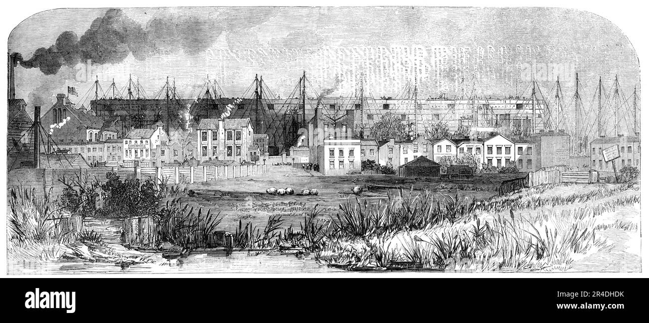 Progress of the Great Ship, Building in Millwall, für die Eastern Steam ...