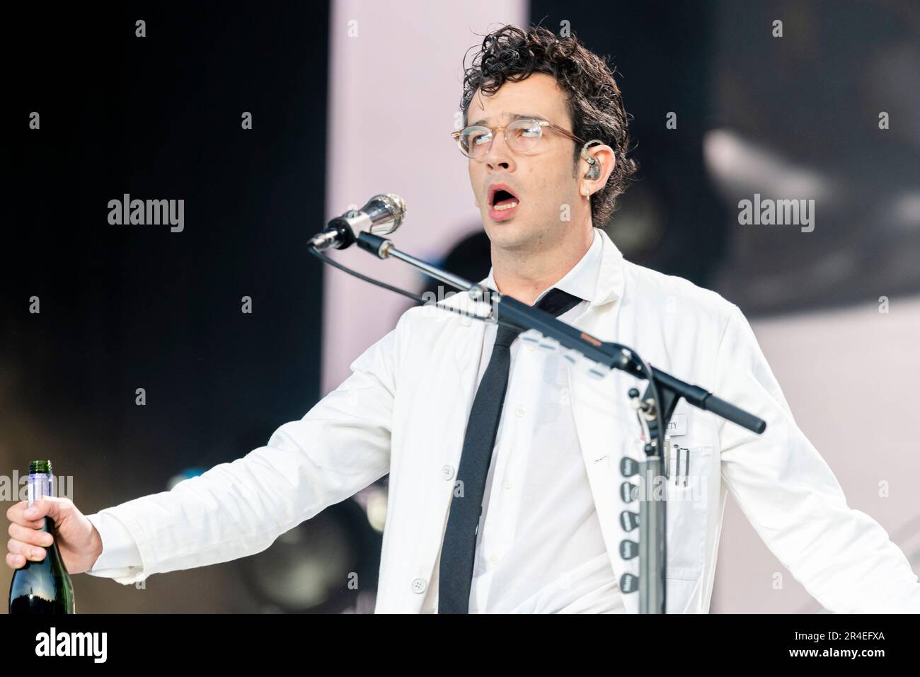 Matthew Healy aus dem 1975. Jahrhundert trat während des Big Weekend ...