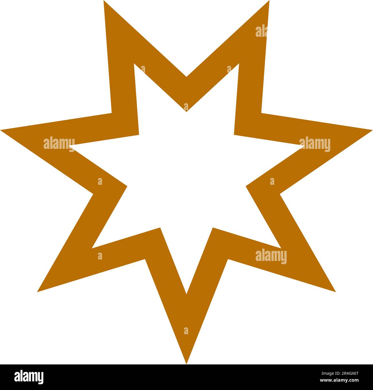 Goldener sechszackiger stern Stock-Vektorgrafiken kaufen - Alamy