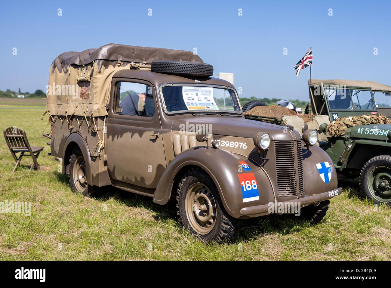 1943 Austin 10 Tilly Light Utility, ausgestellt auf der Abingdon Air ...