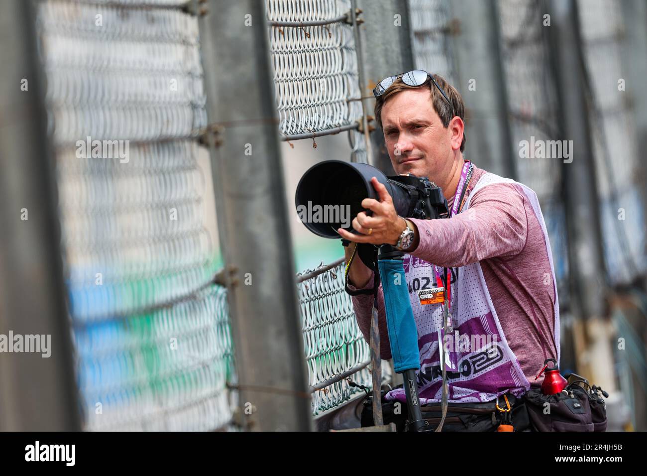 Fotograf Jamey Price bei der Arbeit während der Formel 1 Grand Prix de ...