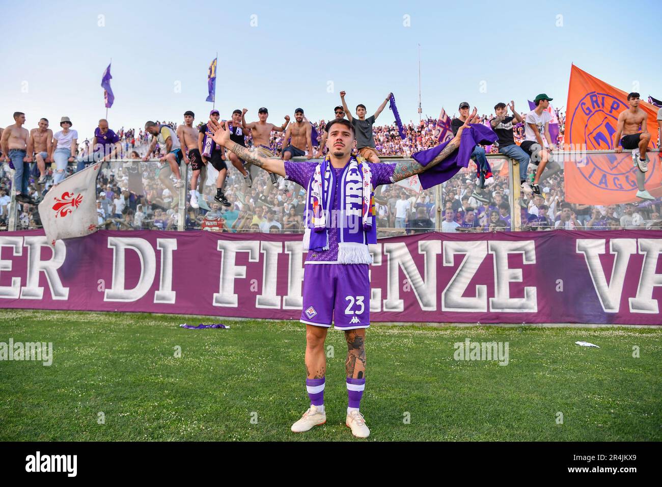 Artemio Franchi Stadion, Florenz, Italien, 27. Mai 2023, Lorenzo Venuti ...