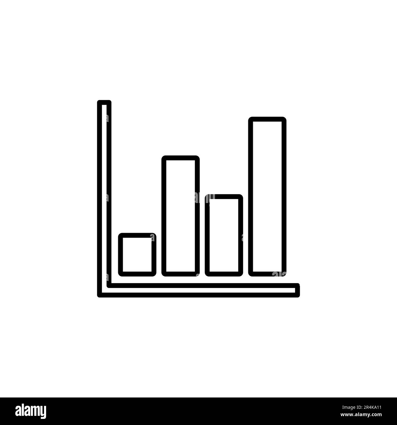 Symbol für wachsendes Diagramm. Diagrammsymbol. Diagrammsymbol Stock-Vektorgrafik - Alamy