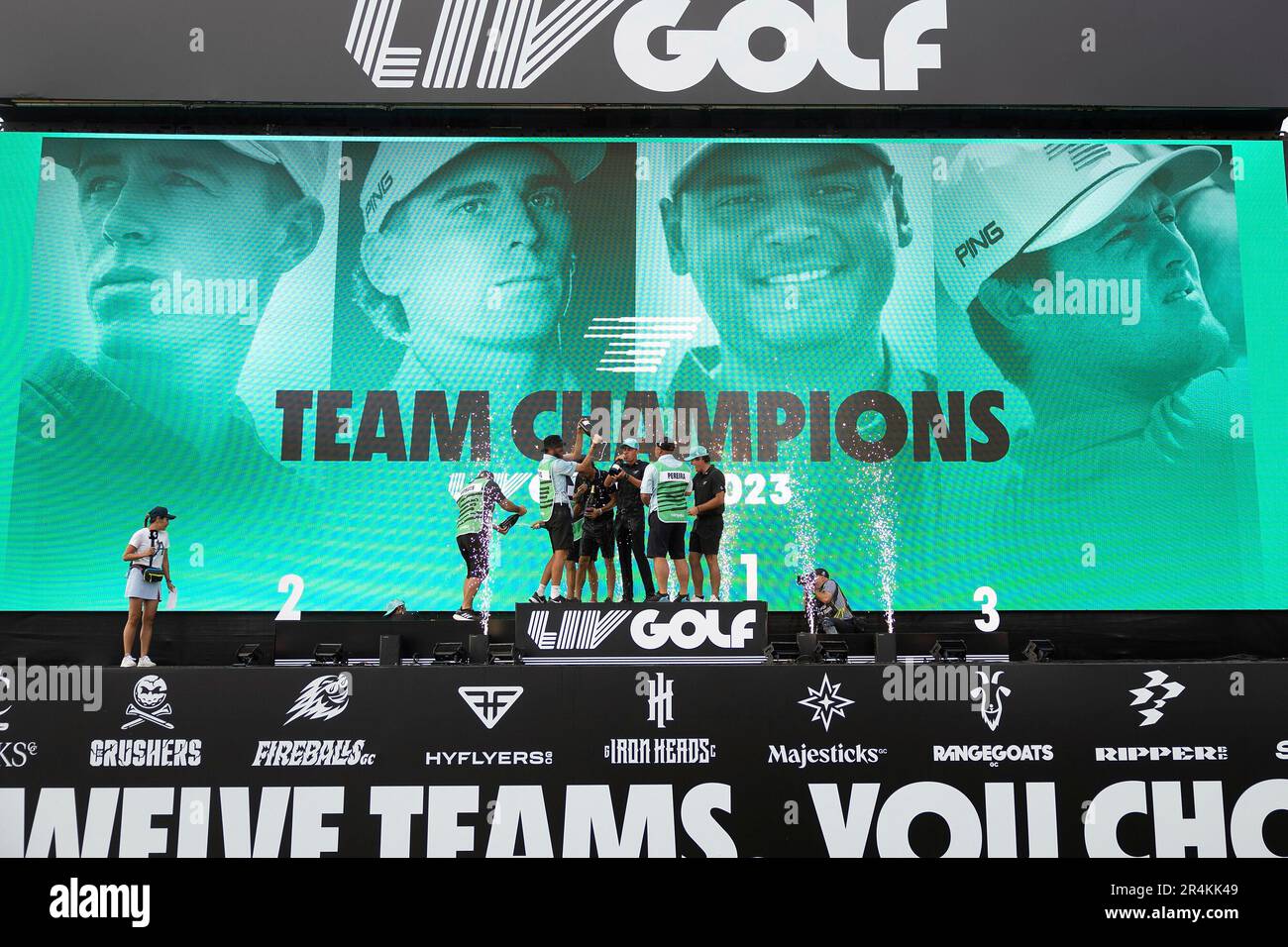 LIV Golf Broadcast member, Su-Ann Heng, David Puig of Torque GC ...