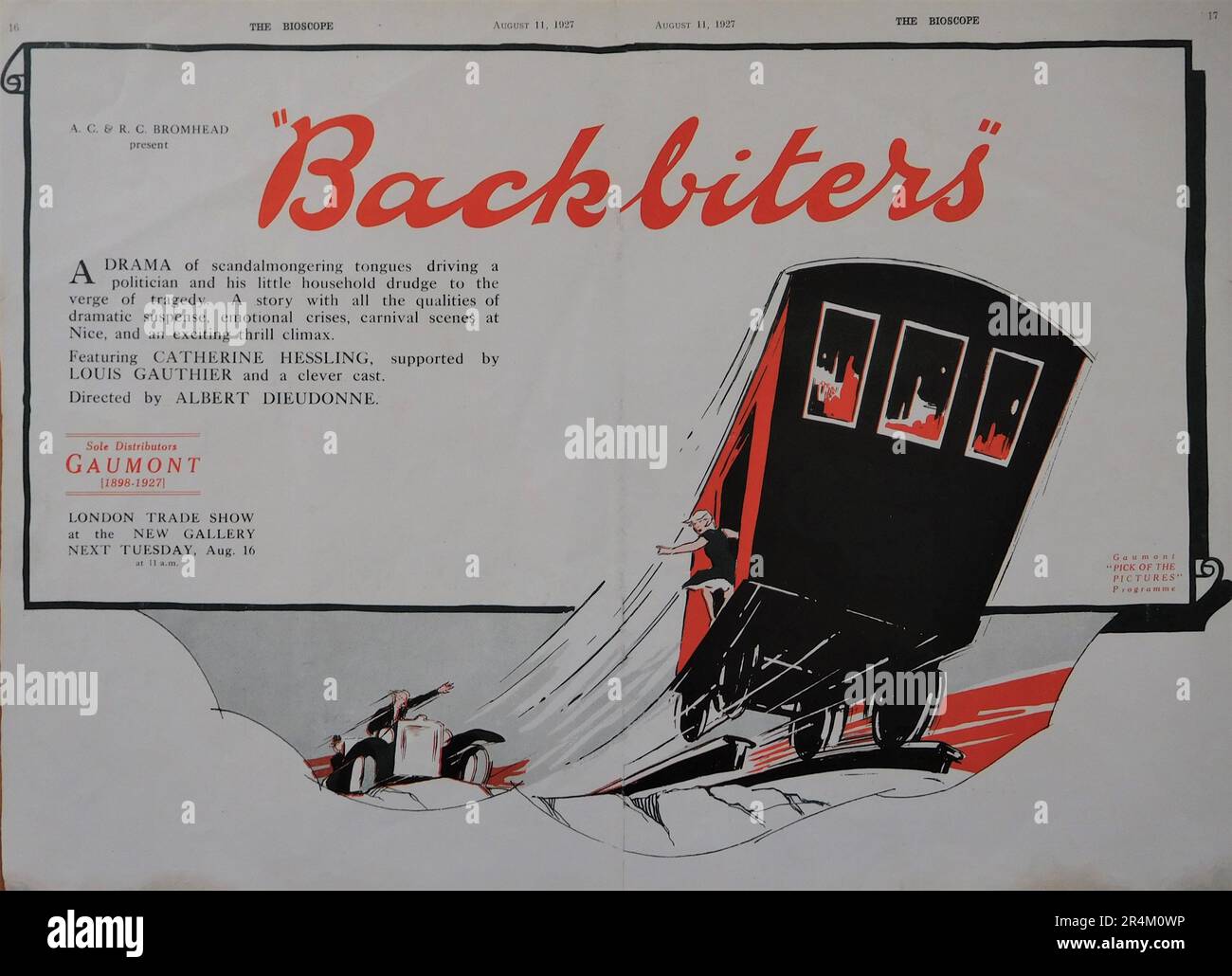 CATHERINE HESSLING und ALBERT DIEUDONNE in BACKBITERS alias UNE VIE ...