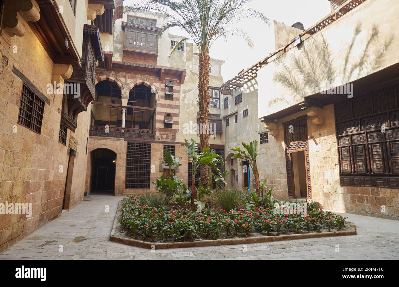 Bayt al-Suhaymi, ein historisches osmanisches Haus in der Al-Muizz Straße der Altstadt von Kairo ...