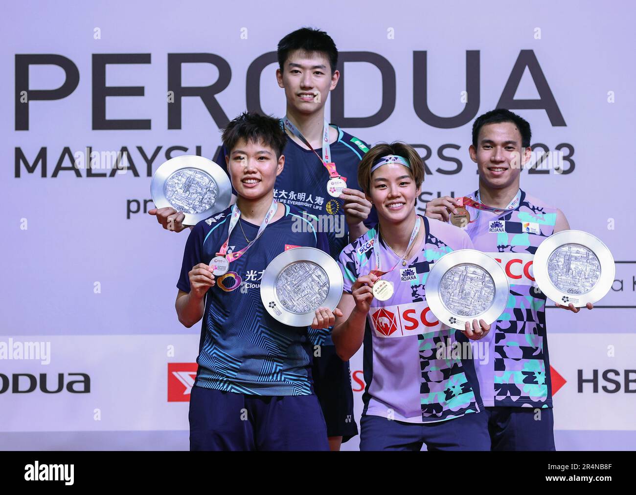 Kuala Lumpur, Malaysia. 28. Mai 2023. (L-R) Huang Dong Ping, Feng Yan ...