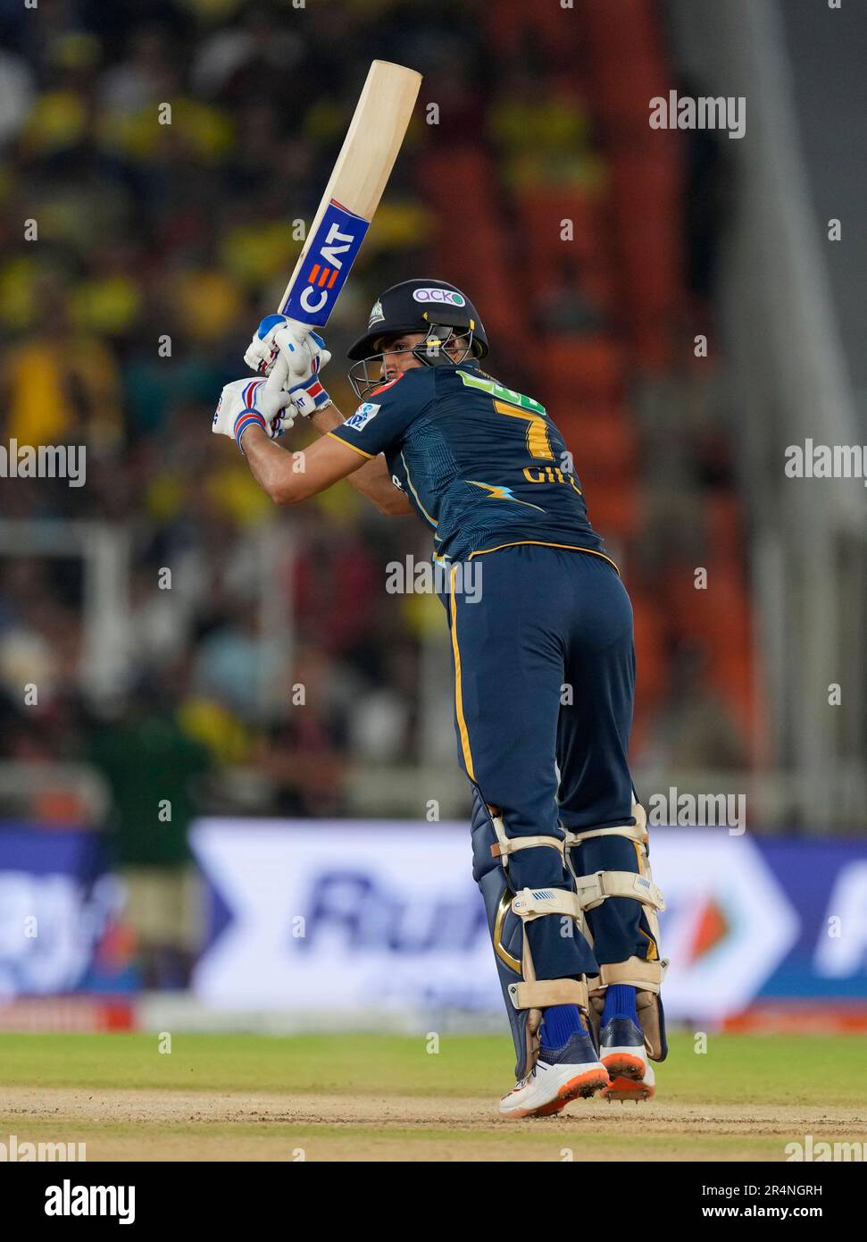 Gujarat Titans' Shubman Gill bats during the Indian Premier League ...
