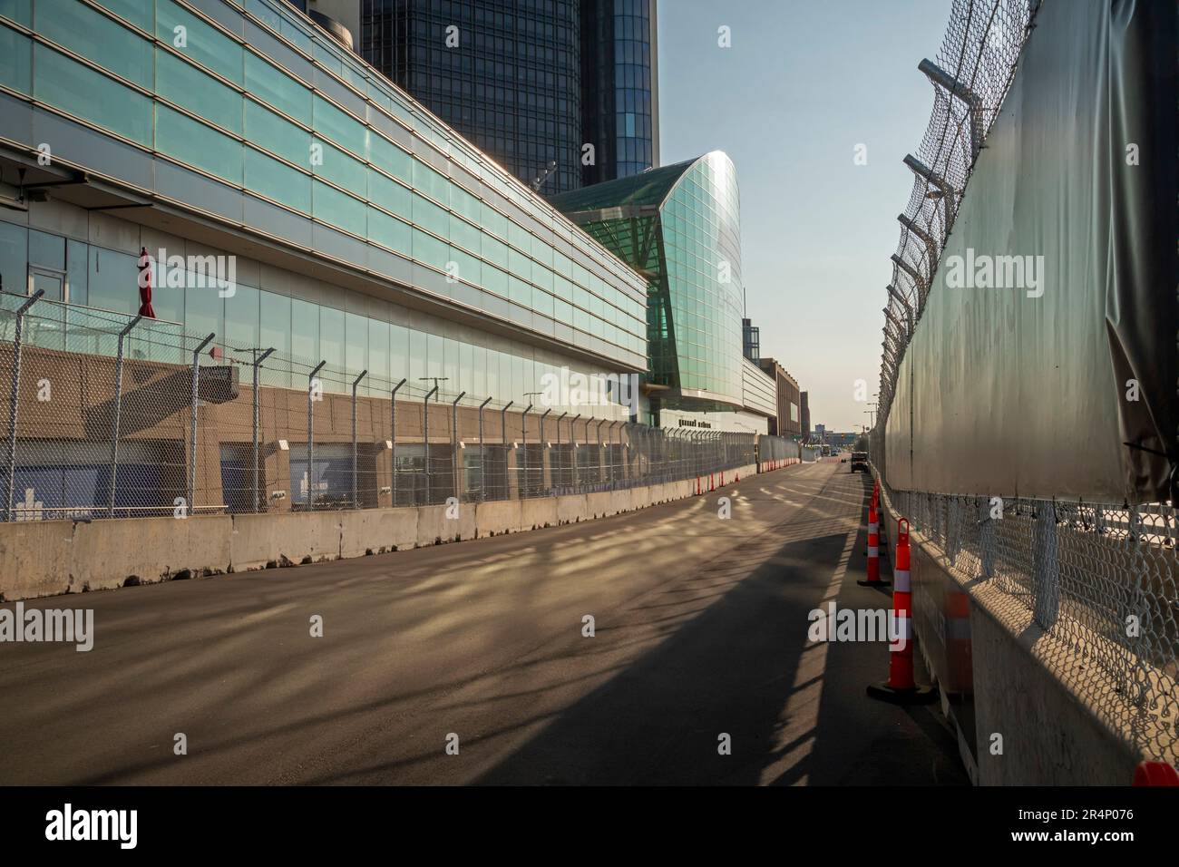 Detroit, Michigan, USA. 29. Mai 2023. Downtown Detroit wird in eine ...