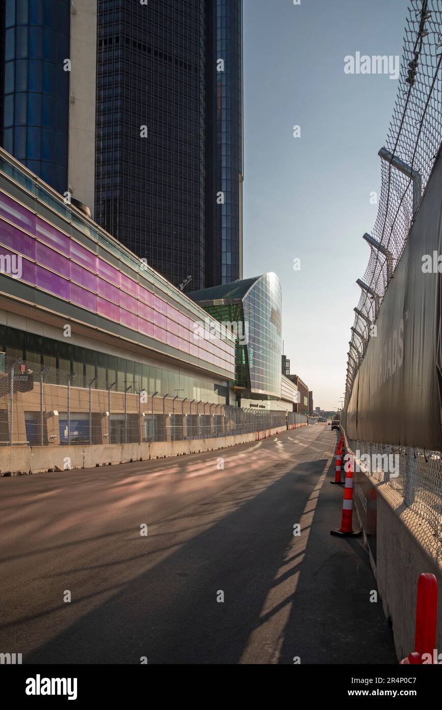 Detroit, Michigan, USA. 29. Mai 2023. Downtown Detroit wird in eine ...