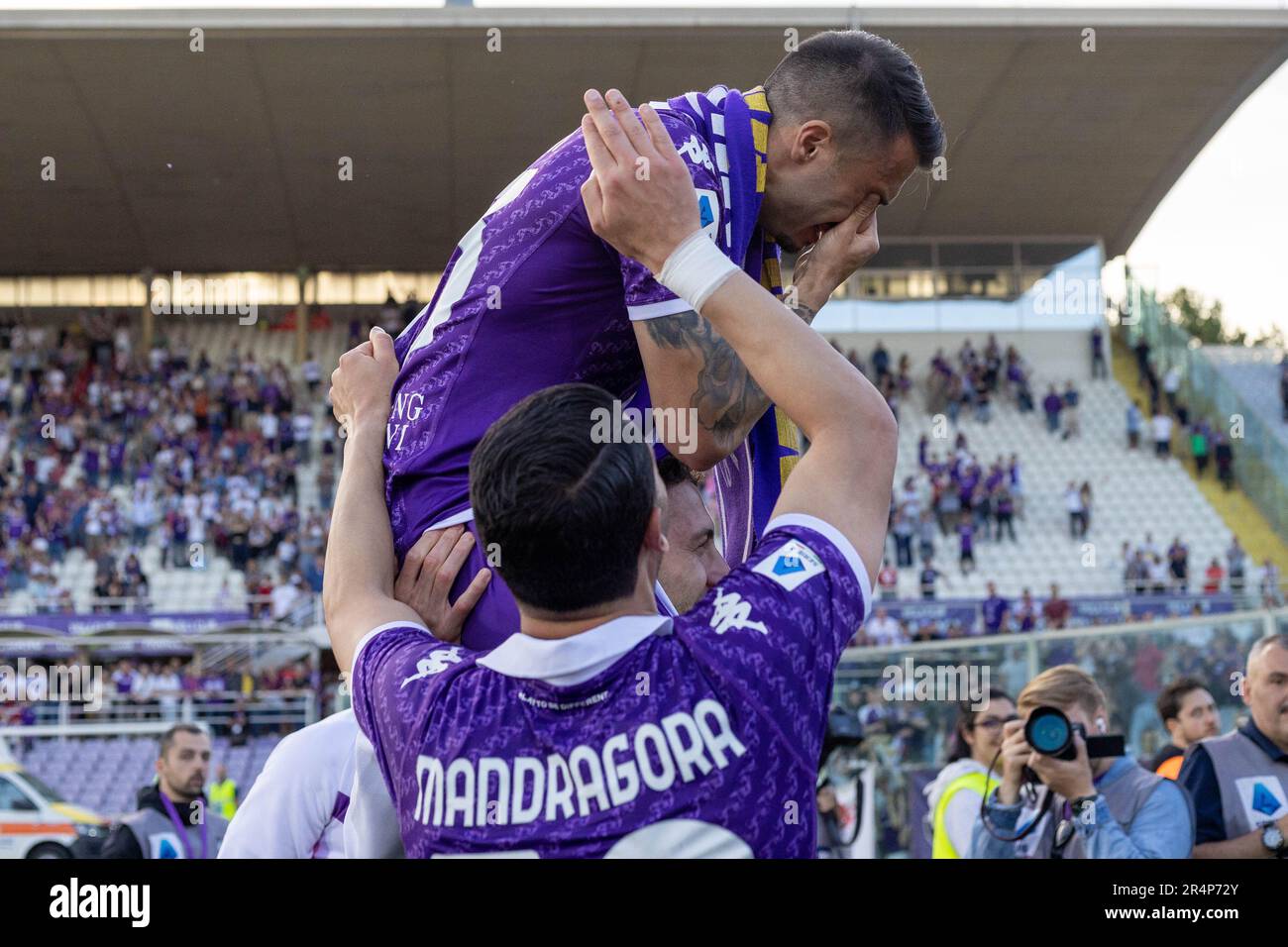 Artemio Franchi Stadion, Florenz, Italien, 27. Mai 2023, Lorenzo Venuti ...