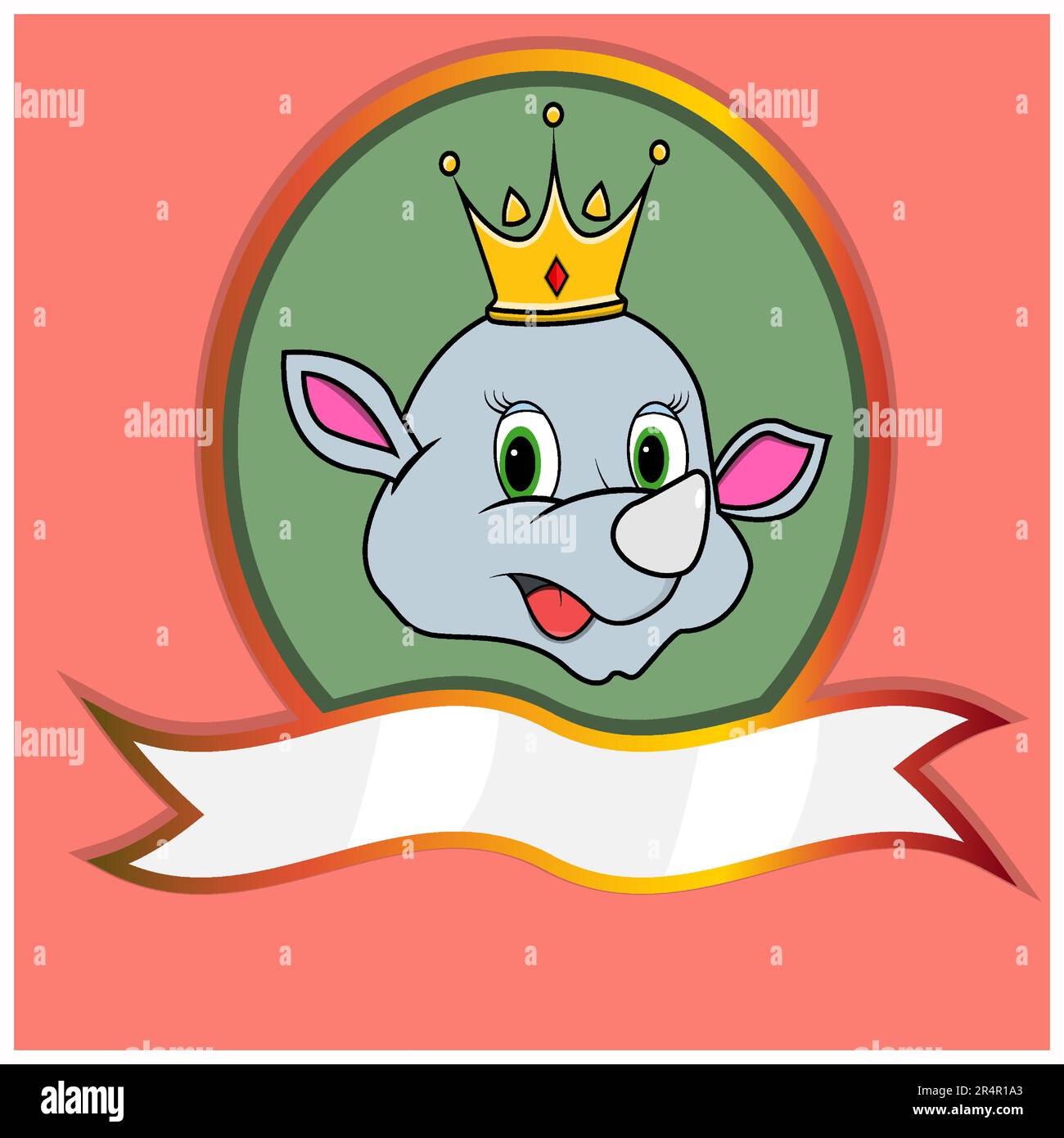Rhino cartoon Stock-Vektorgrafiken kaufen - Alamy