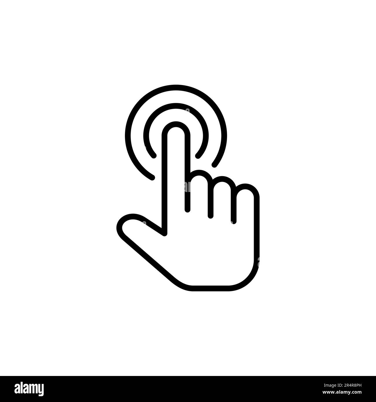 Hand-Cursor-Symbol. Vektor des Cursorsymbols. Klicken des Hand-Cursor ...