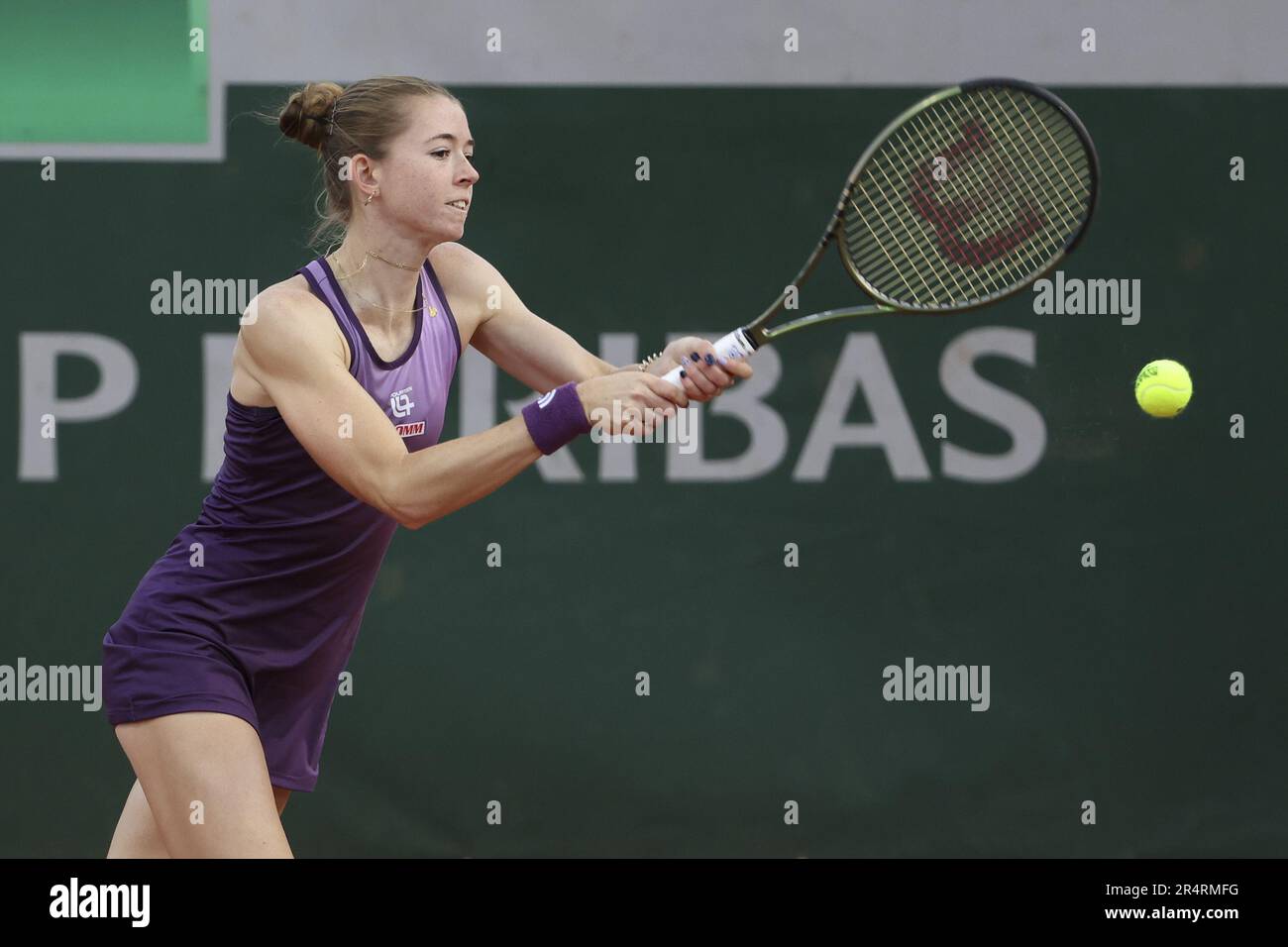 Simona Waltert aus der Schweiz am 2. Tag der French Open 2023, Roland ...