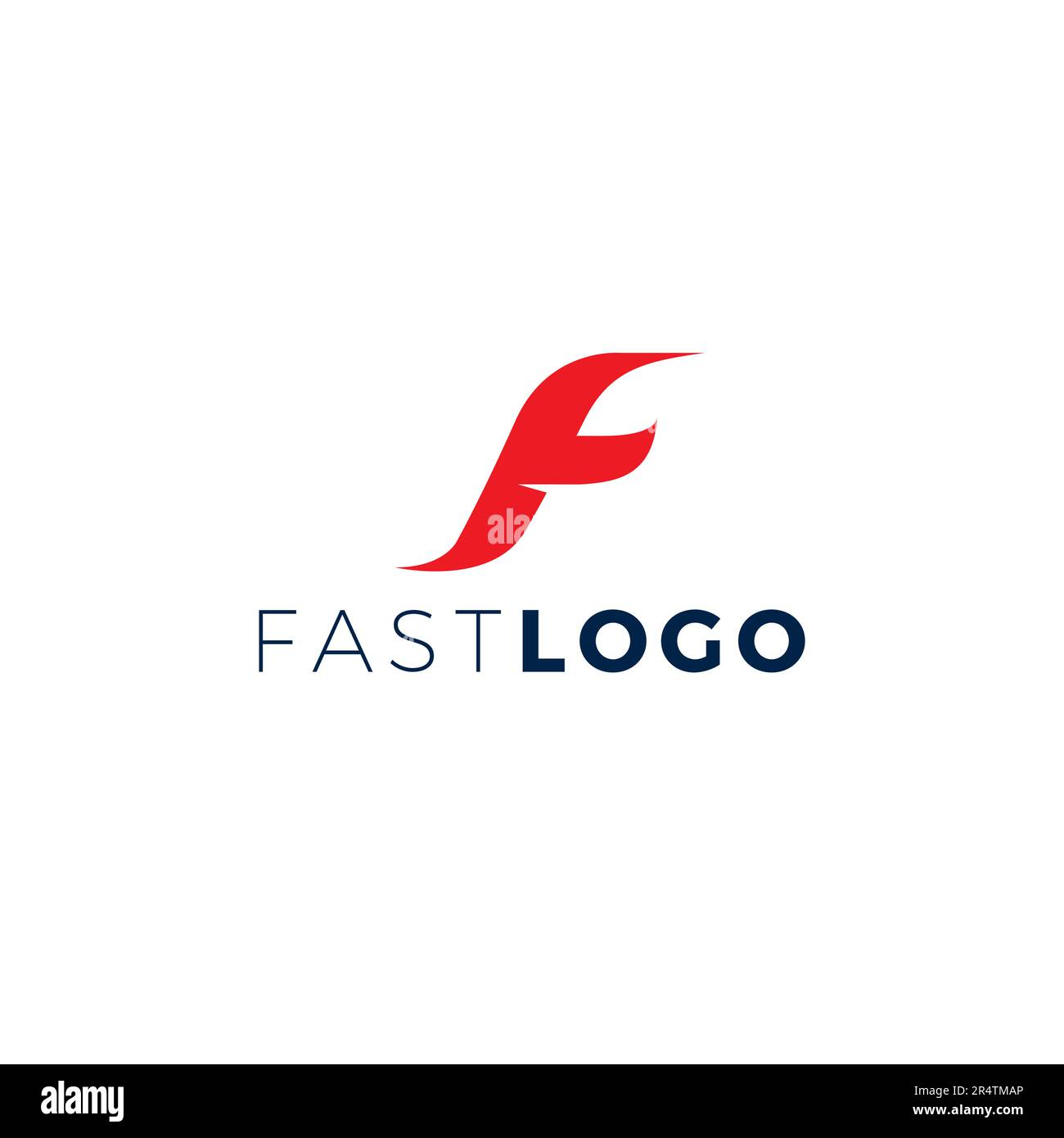 Schnelles buchstabenlogo Stock-Vektorgrafiken kaufen - Alamy