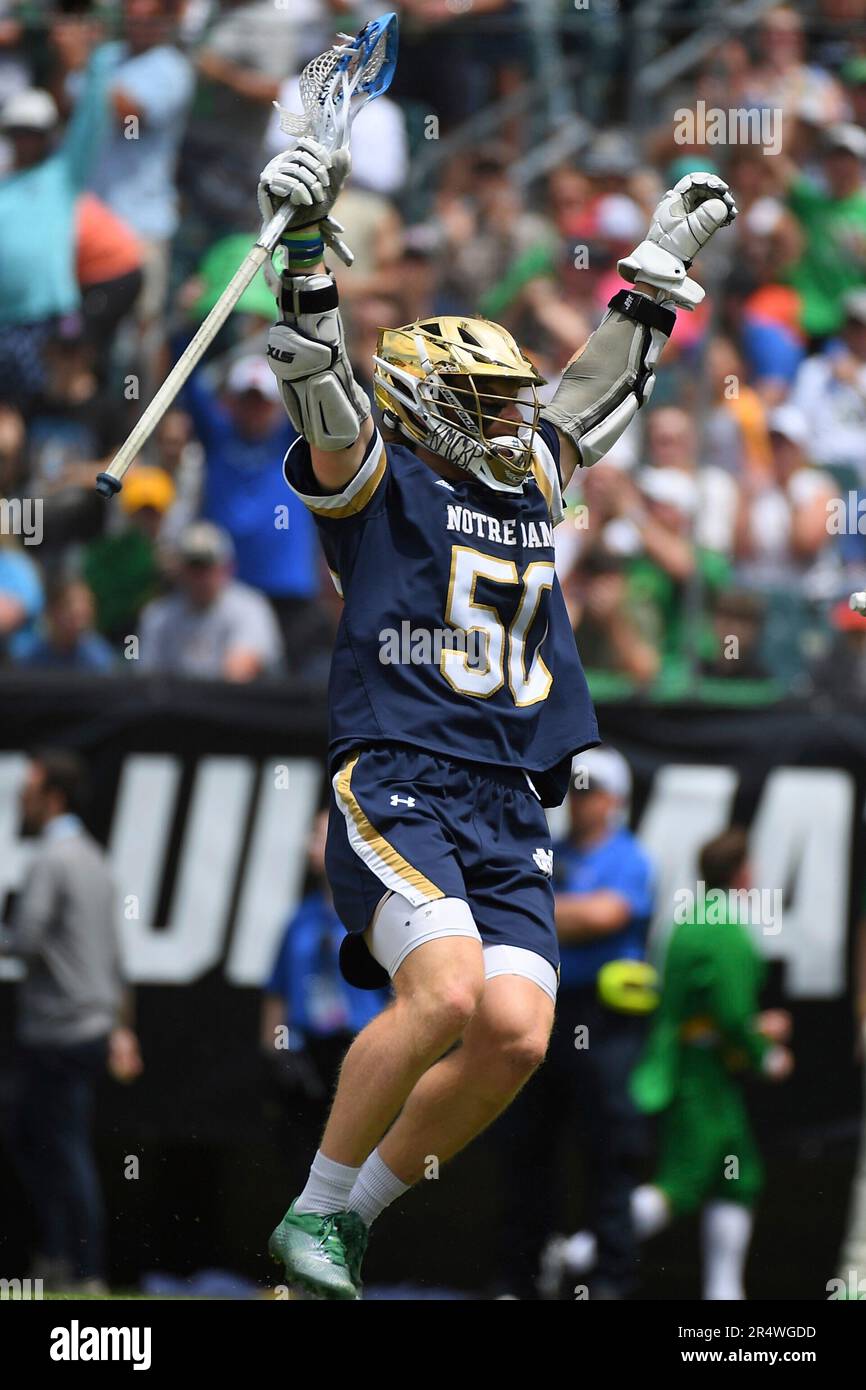 PHILADELPHIA, PA - MAY 29: Notre Dame Fighting Irish attack Chris ...