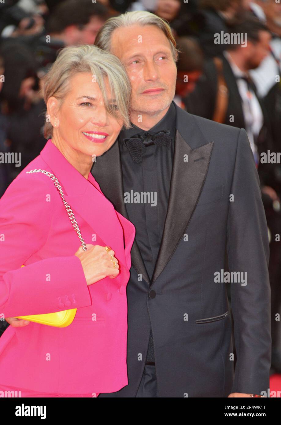 Mads Mikkelsen und seine Frau Hanne Jacobsen 'Jeanne du Barry' Cannes ...