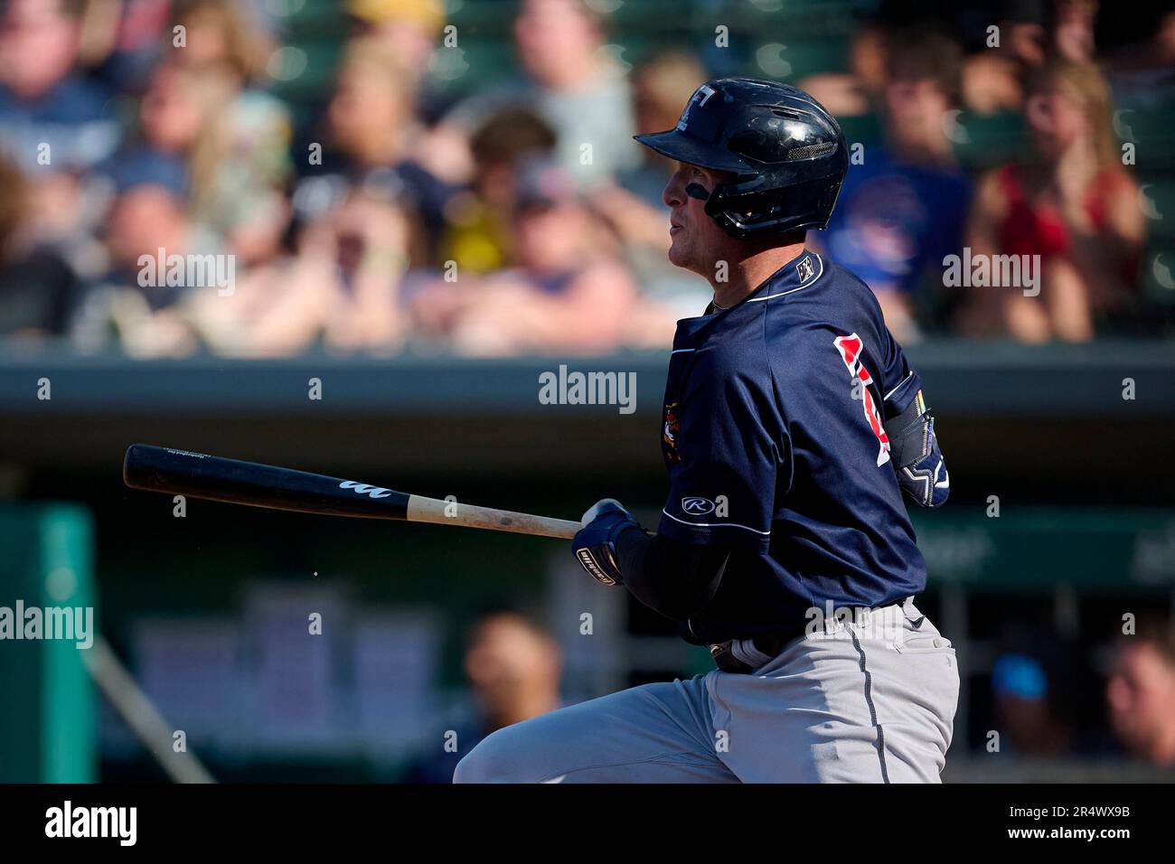 Toledo Mud Hens Michael Papierski (2) at bat during an MiLB ...