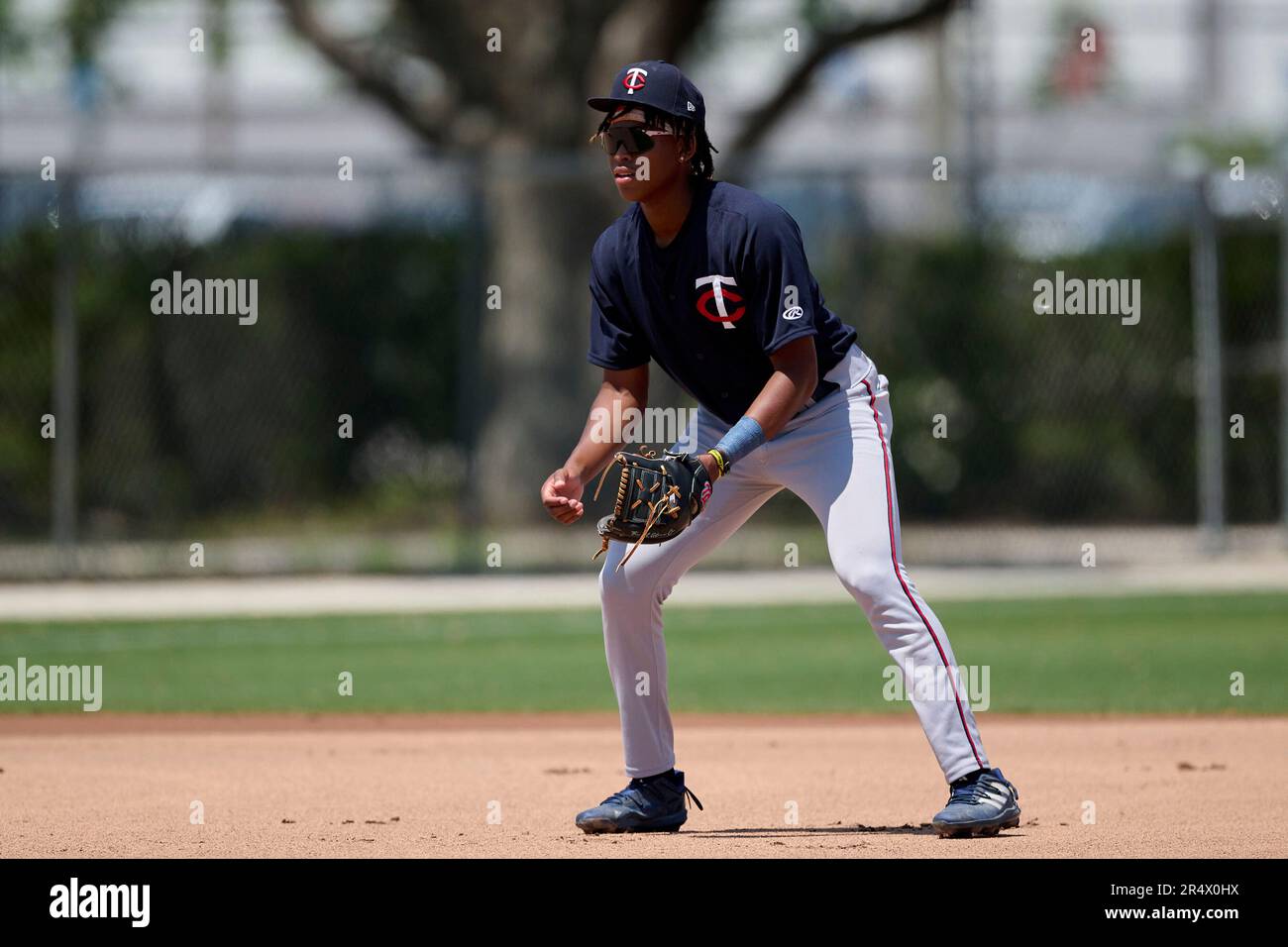 Minnesota Twins third baseman Omari Daniel (16) during an Extended ...