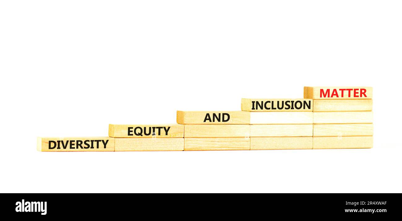 DEI Diversity Equity Inclusion Matter-Symbol. Konzeptbegriffe DEI ...