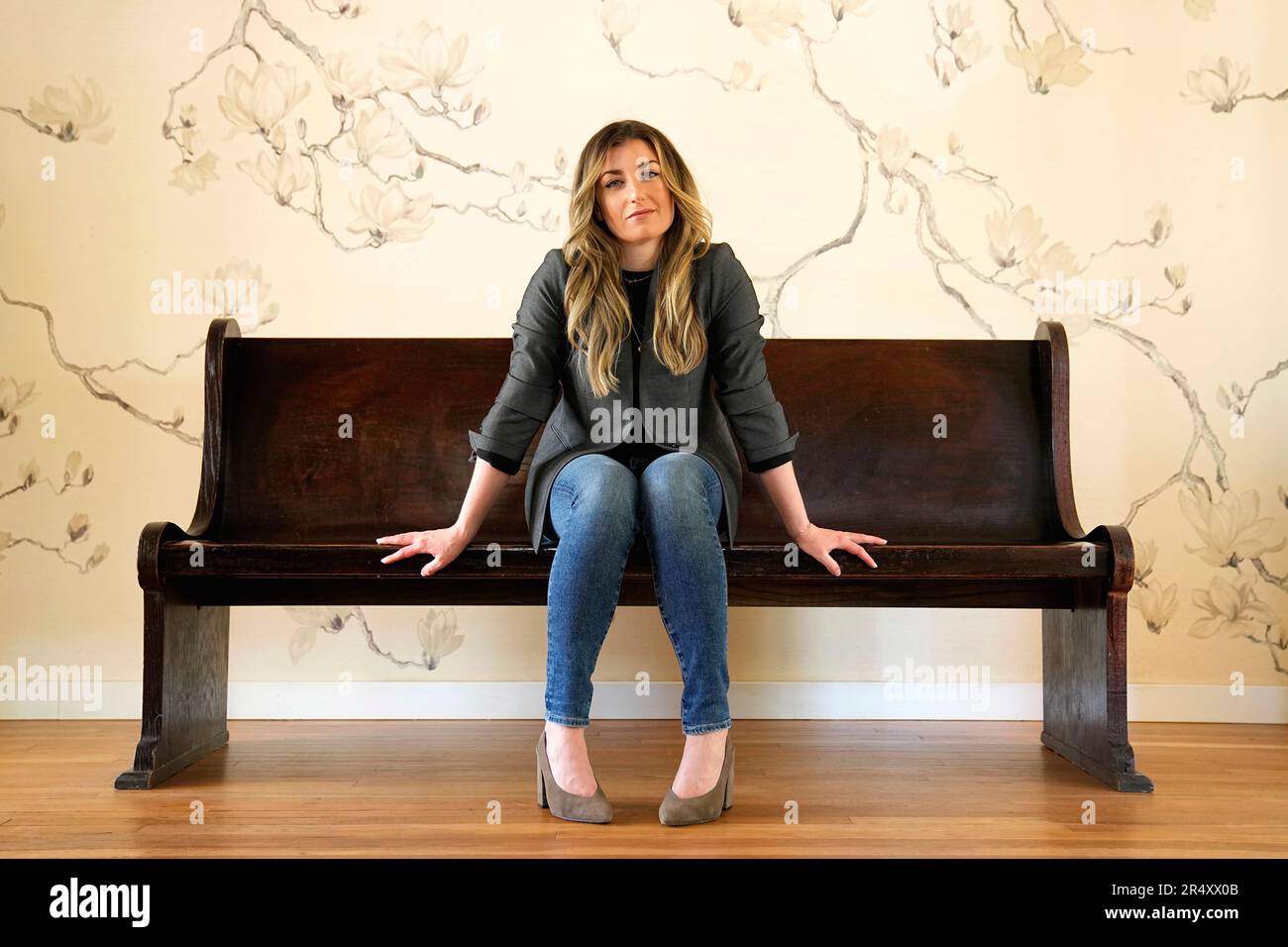 Author T.J. Newman poses for a portrait in Phoenix on May 16, 2023, to ...