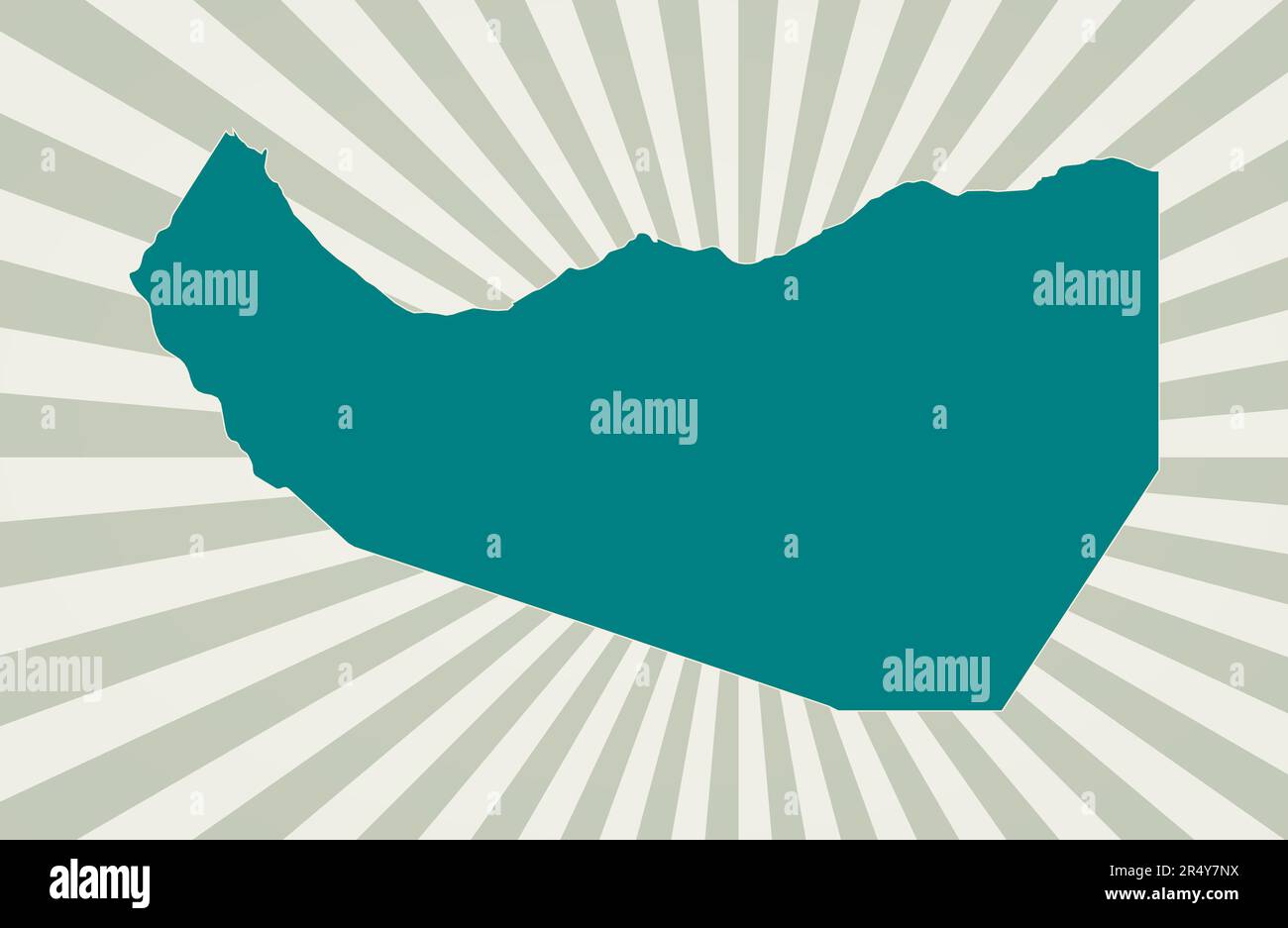 Karte von Somaliland. Poster mit Landkarte in Retro-Farbpalette. Die ...