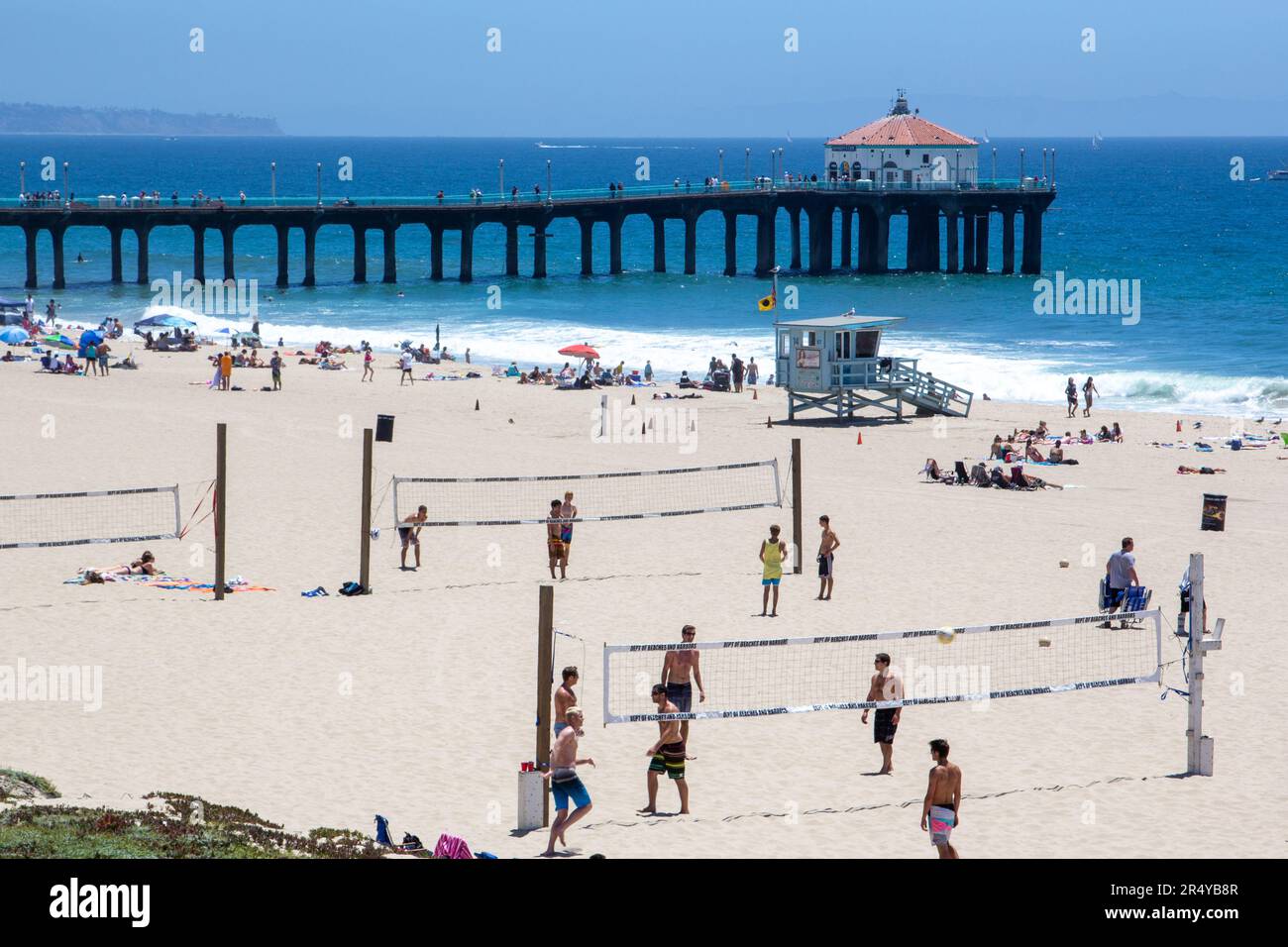 Redondo Beach, USA - 24. Juni 2012: Der wunderschöne Strand von Redondo ...
