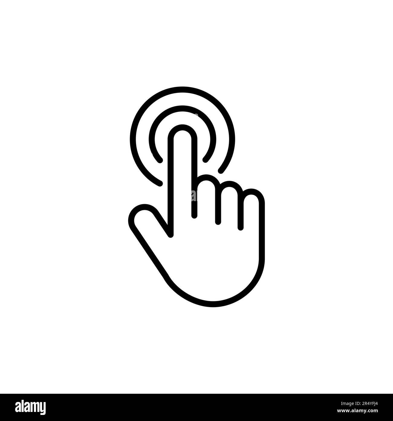 Hand-Cursor-Symbol. Vektor des Cursorsymbols. Klicken des Hand-Cursor ...