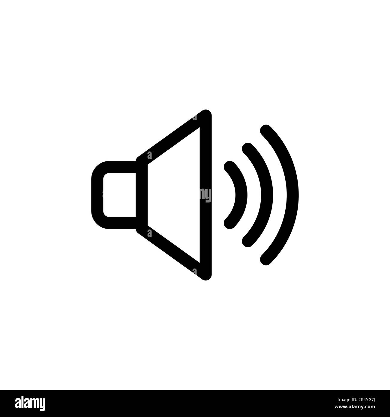 Vektor des Lautsprechersymbols. Vektor des Volumensymbols. Vektor des ...