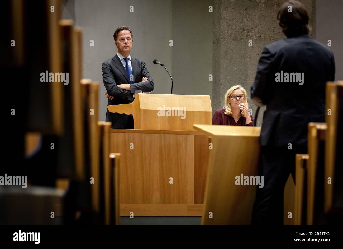 DEN HAAG - Premierminister Mark Rutte, Finanzminister Sigrid Kaag und ...