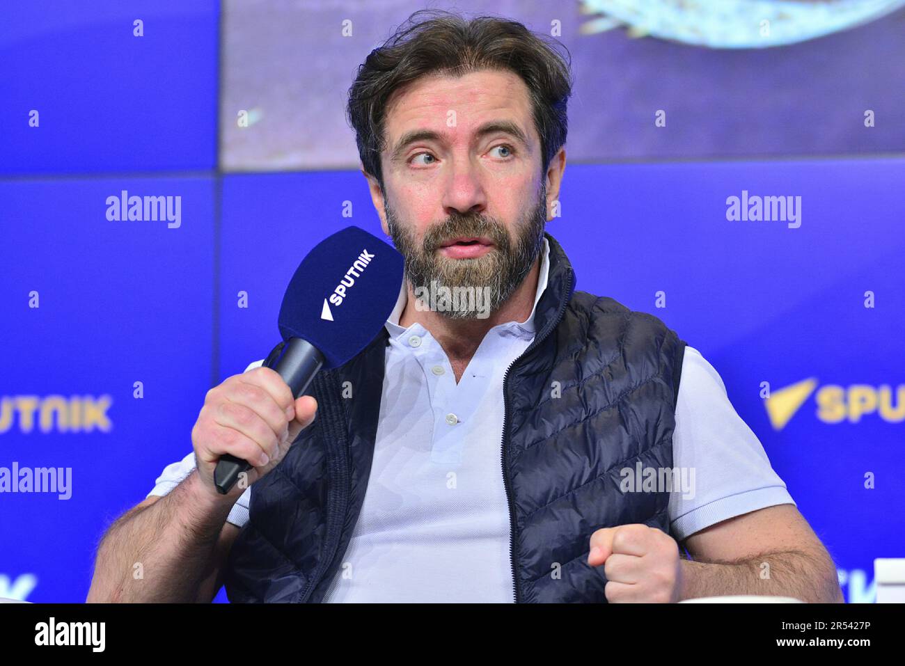 Pressevorführung des Films The Sun Tastes.MMPC Russia today, Moskau 22 ...