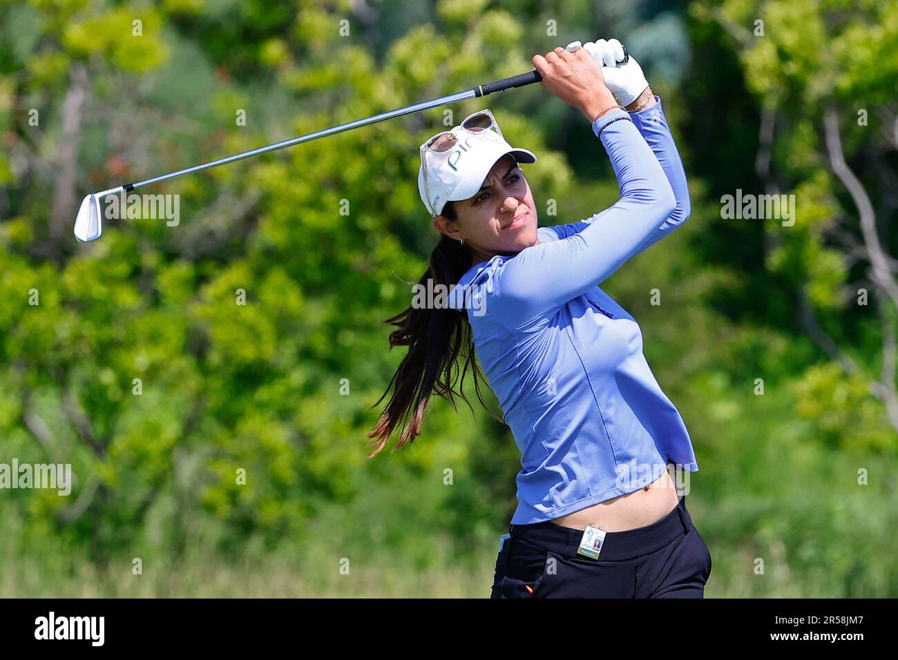 JERSEY CITY, NJ - JUNE 01: Paula Reto of South Africa at the 2nd tee ...