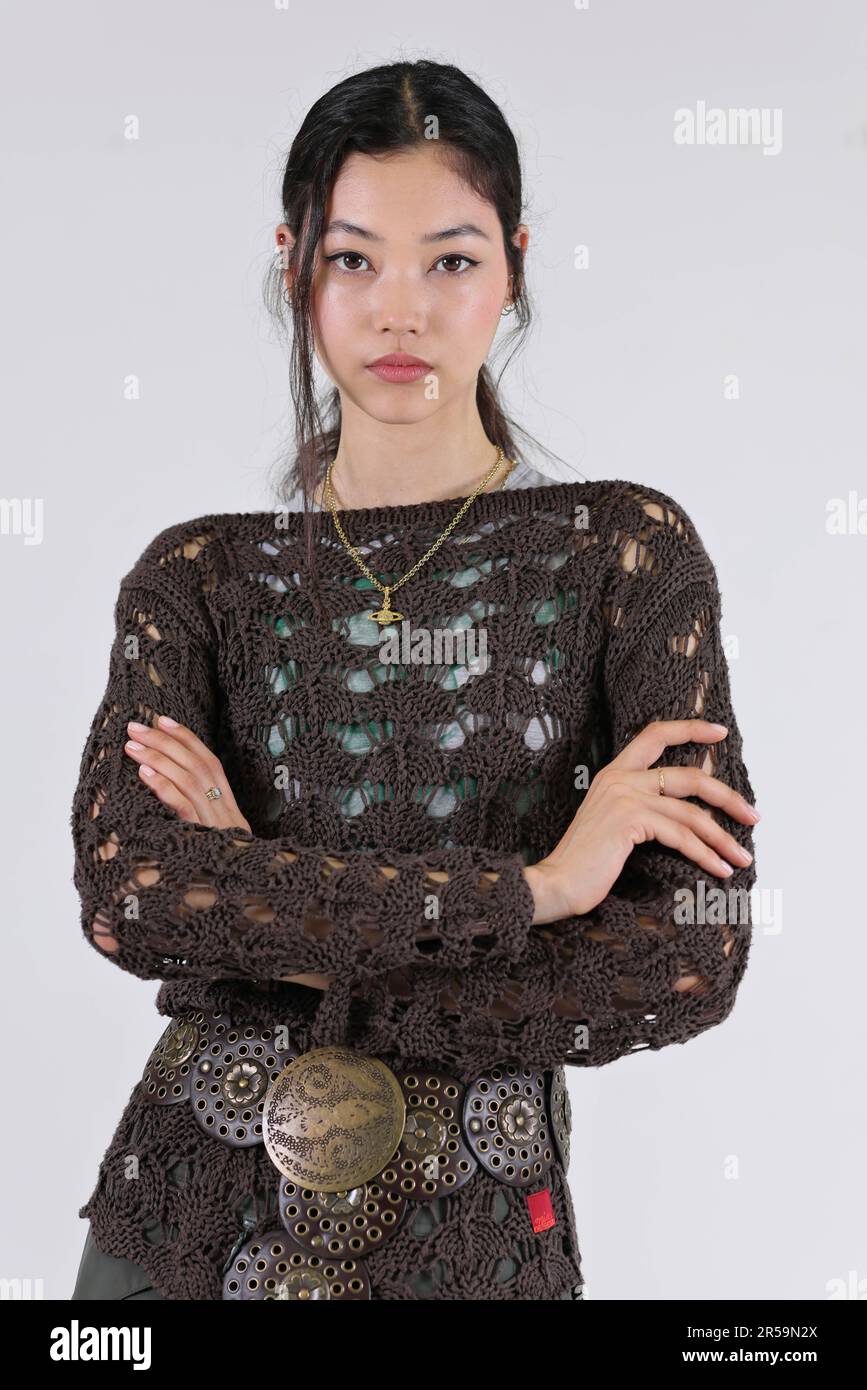 Mika Schneider, known as Mika, poses for a photograph in Minato Ward ...