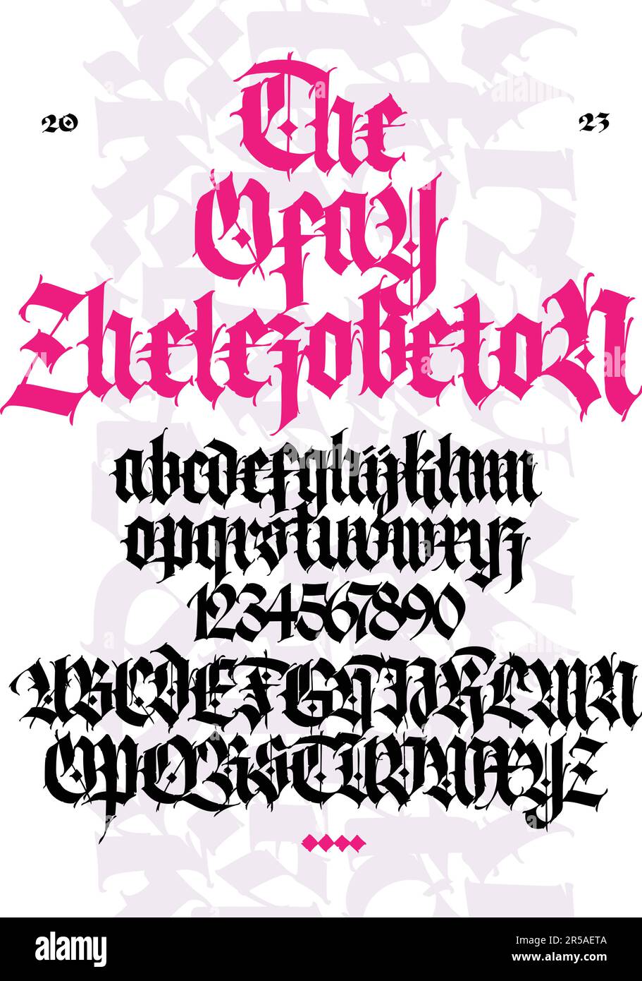 Gothic typeface numbers -Fotos und -Bildmaterial in hoher Auflösung – Alamy