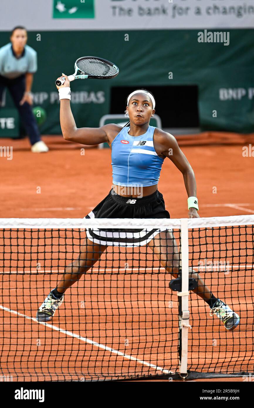 Paris, Frankreich. 01. Juni 2023. Cori Coco Gauff aus den USA bei den ...