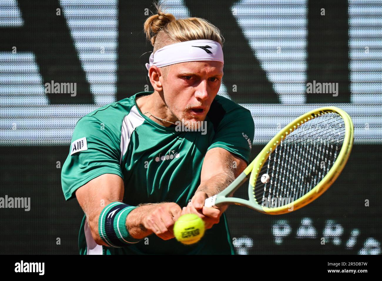 Alejandro DAVIDOVICH FOKINA von Spanien am sechsten Tag des Grand-Slam ...