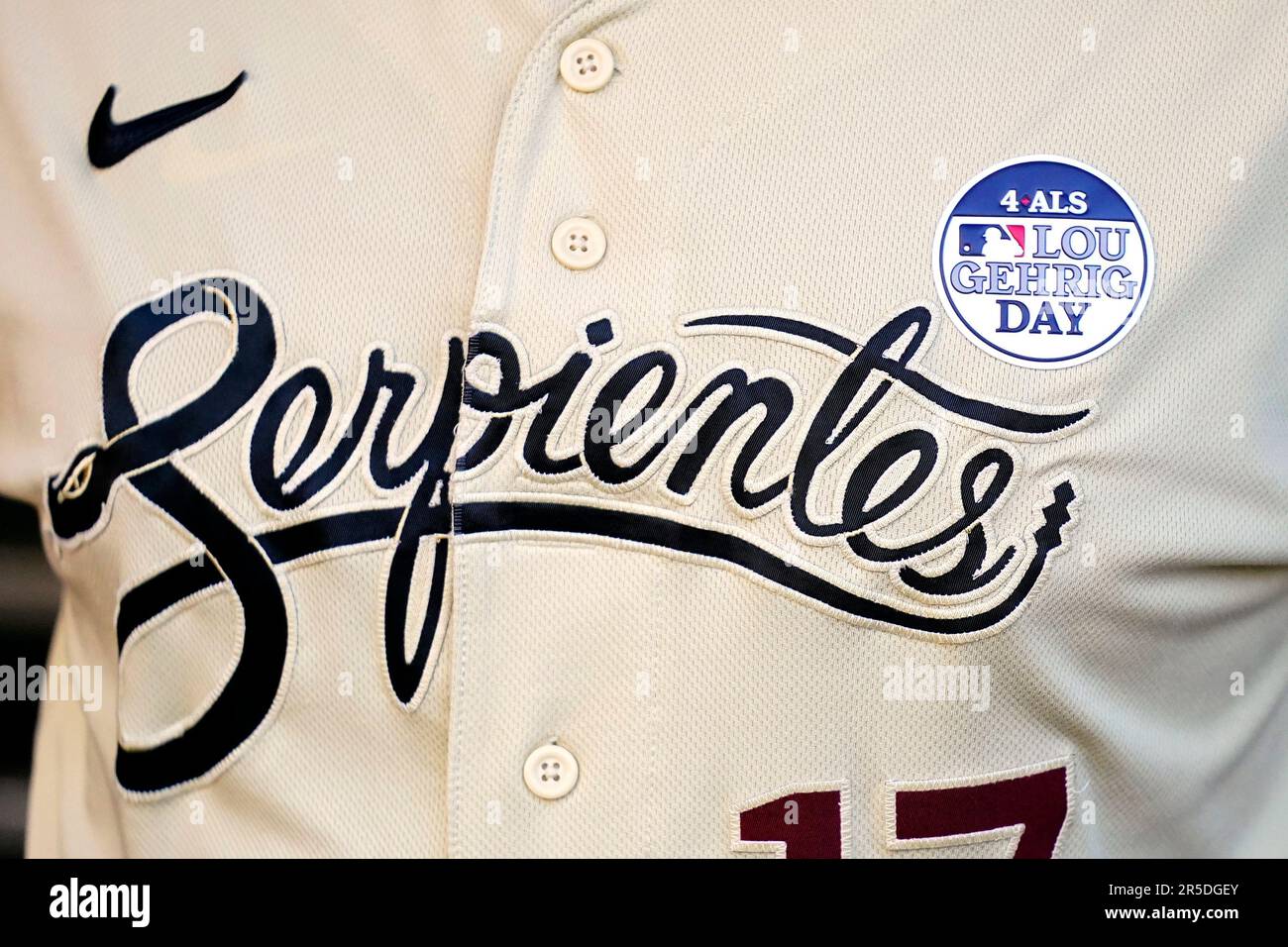 Arizona Diamondbacks manager Torey Lovullo sports a special MLB 4 ALS ...