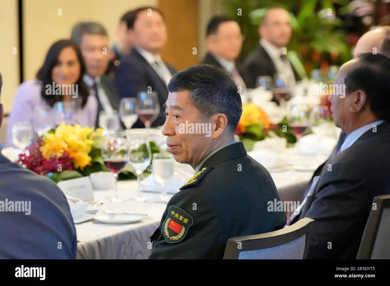 China's Defense Minister Li Shangfu, attends the ministerial roundtable ...