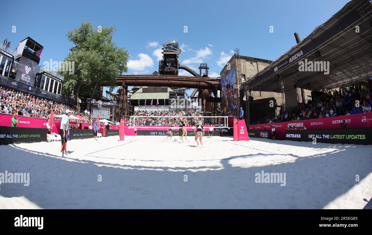Ostrava, Tschechische Republik. 03. Juni 2023. Das Beach Pro Tour Elite ...