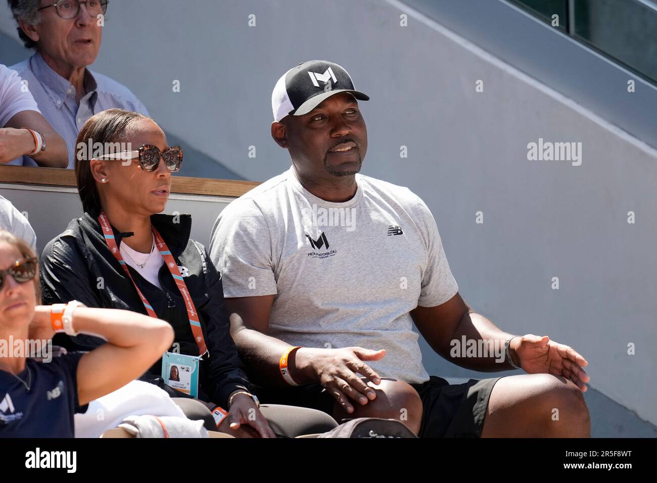 Corey Gauff, father of Coco Gauff, right, and Candi Gauff, mother of ...
