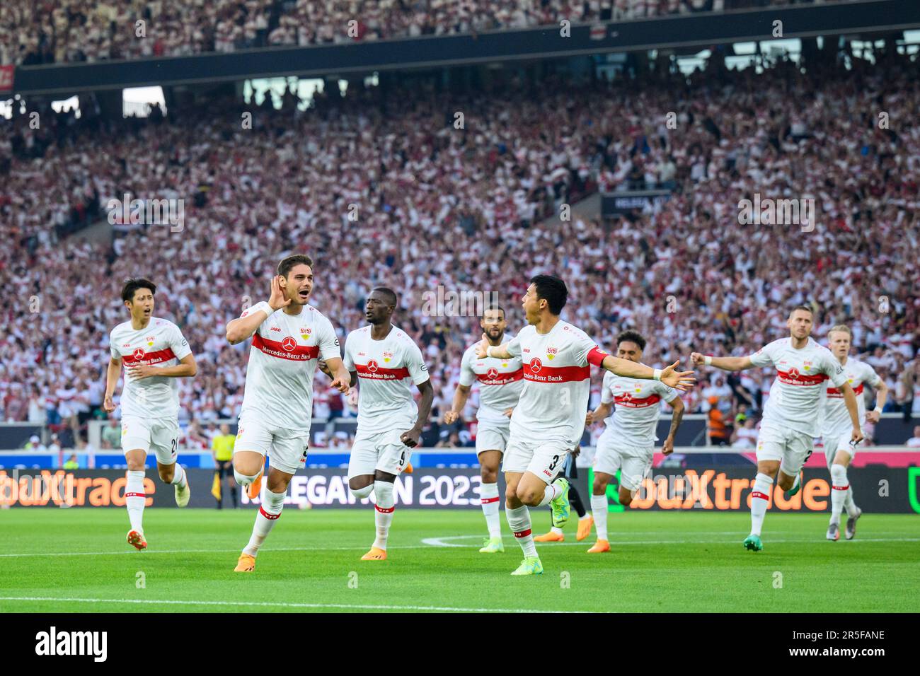 01. Juni 2023, Baden-Württemberg, Stuttgart: Fußball: Bundesliga ...