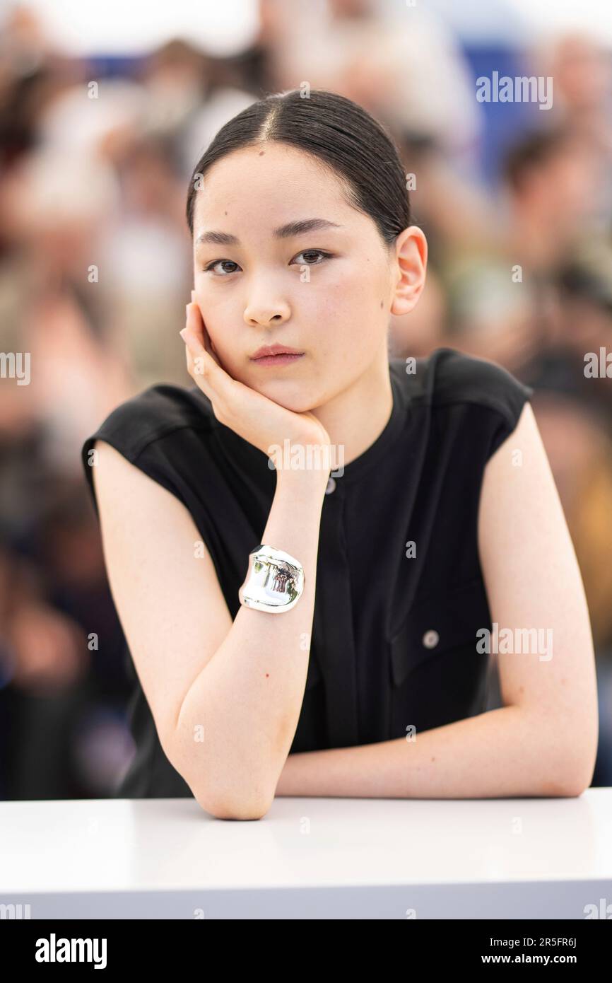 Arisa Nakano poses for photographers at the photo call for the film 'Perfect Days' at the 76th ...