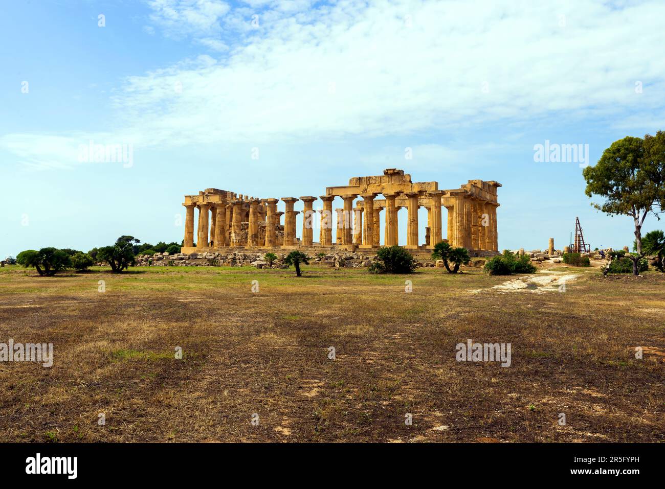 Der Tempel der Hera in Selinunte (Tempel E auf dem Ostberg), eine ...